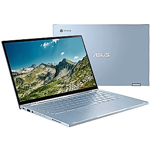 Asus 2022 Chromebook Flip 14'' FHD 2-in-1 Touchscreen Convertible Laptop, Intel Core M3-8100Y, 8GB RAM 64GB eMMC + 256GB SD Card, HD Graphic, Webcam, Chrome OS, 64GB+256GB SD Card