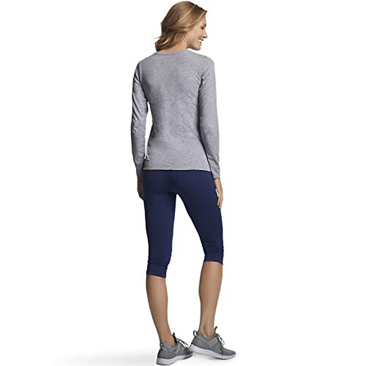 Russell Athletic Women's Essential Long Sleeve Tee Shirt, Oxford, XL
