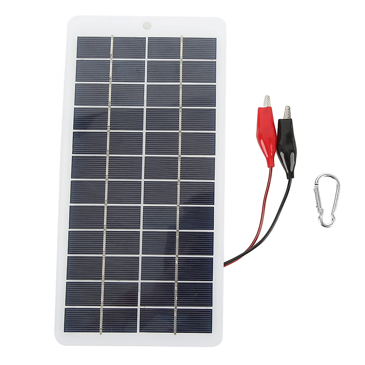 Silicon Solar Panel, 5W 12V Polycrystalline Silicon Solar Panel High Efficiency Energy Saving Solar Cell Battery Charger for Electrical Appliances, Emergency Lights, Advertising Lights