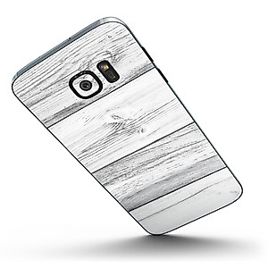 Design Skinz Design Skinz White & Gray Wood Planks Full-Body Wrap Decal Skin-Kit for The Galaxy S9 Plus