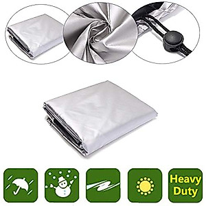 DOITOOL Chair Cover Chair Cover Furniture Cover Rainproof Desk Chair Covers Heavy Duty Cover Outdoor Tables Chairs Protector Cloth for Outside Home Tool Garden Furniture Cover Outdoor Sofa Set