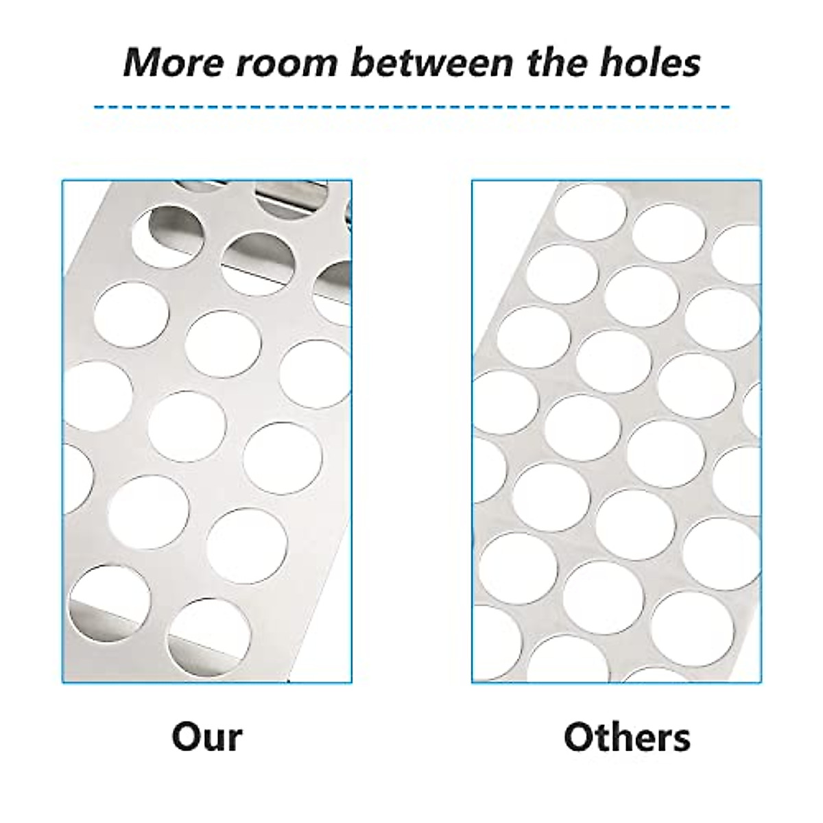 Zemibi Grill Pepper Rack for Smoker, Barbecue Stainless Steel Grilling Roasting Rack 18 Capacity with Handle, Cooking Chili Pepper and Chicken Wings & Legs Roaster on BBQ Oven or Smoker, Non-Stick