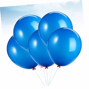 jojofuny 6 Pack Light Blue Latex Balloons Giant 36 Round Birthday Decorative Party Balloons for Wedding Baby Shower