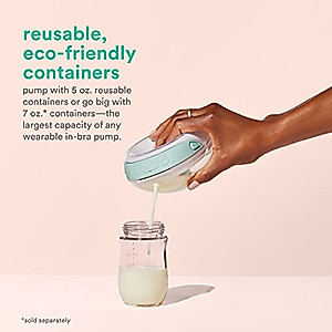 Willow Go Hands Free, Cord Free Double Electric Breast Pump | Includes 7oz Breast Milk Container, The Highest Capacity of Any Wearable Breast Pump