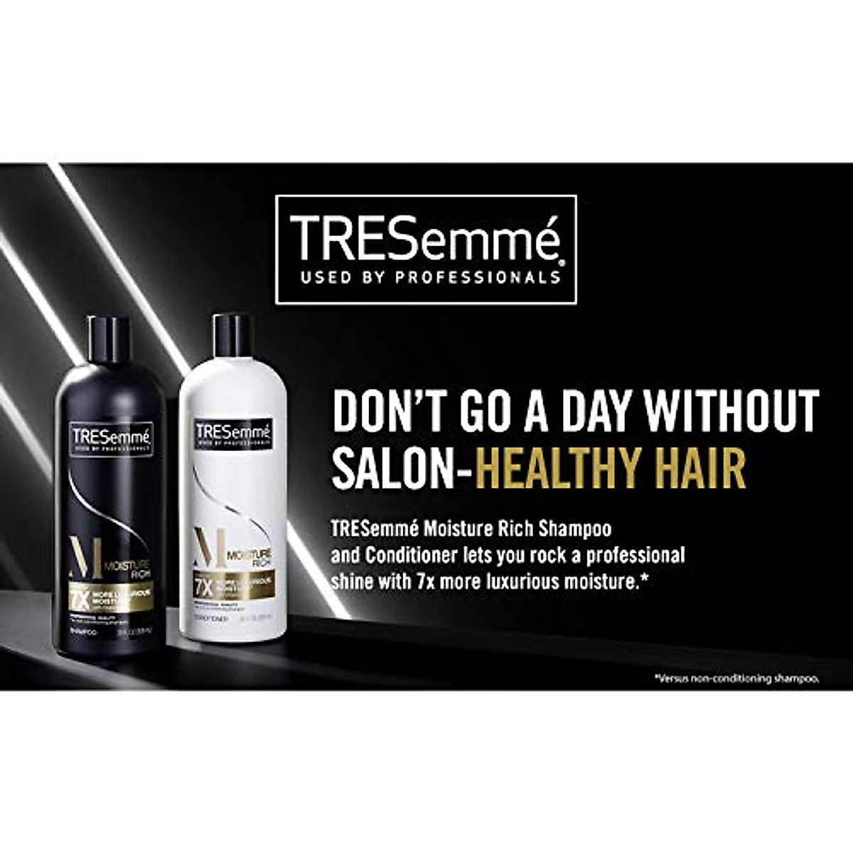 TRESemmé Rich Moisture Hydrating Shampoo with Pump for Dry Hair Formulated With Pro Style Technology 39 Fl Oz