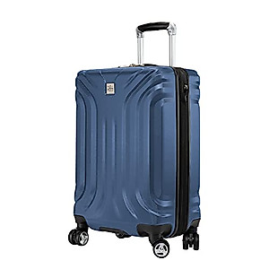 Skyway Nimbus 4.0 Expandable, Durable Hardside, 4 Wheel Spinner, Lightweight Suitcase, Unisex, Stylish, Maritime Blue, Carry-On 20-Inch