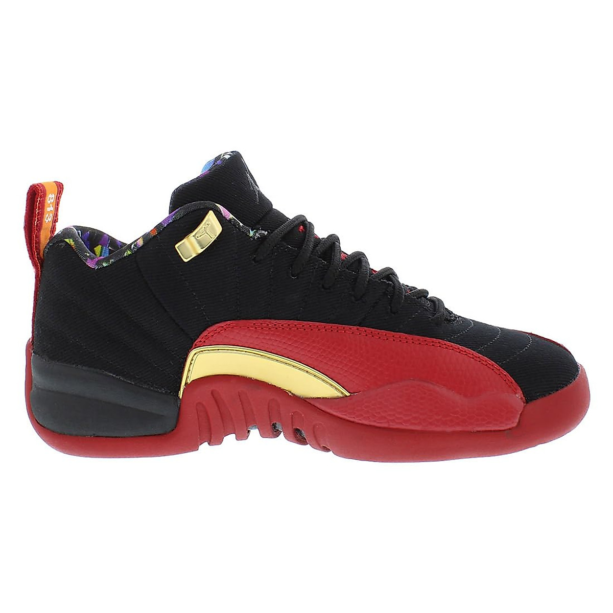Jordan Air Jordan 12 Retro Low SE (Big Kid) Black/Varsity Red/Metallic Gold 4 Big Kid M
