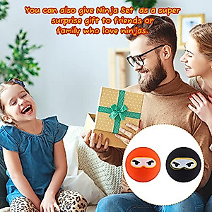 Chivao Ninja Bouncing Balls, Bouncing Ninja Toy Game, Party Favors Bounce Balls, 1.26 Inch Bouncy Balls for Valentine's Day Birthday Party School Outdoor Activities (20 Pcs)