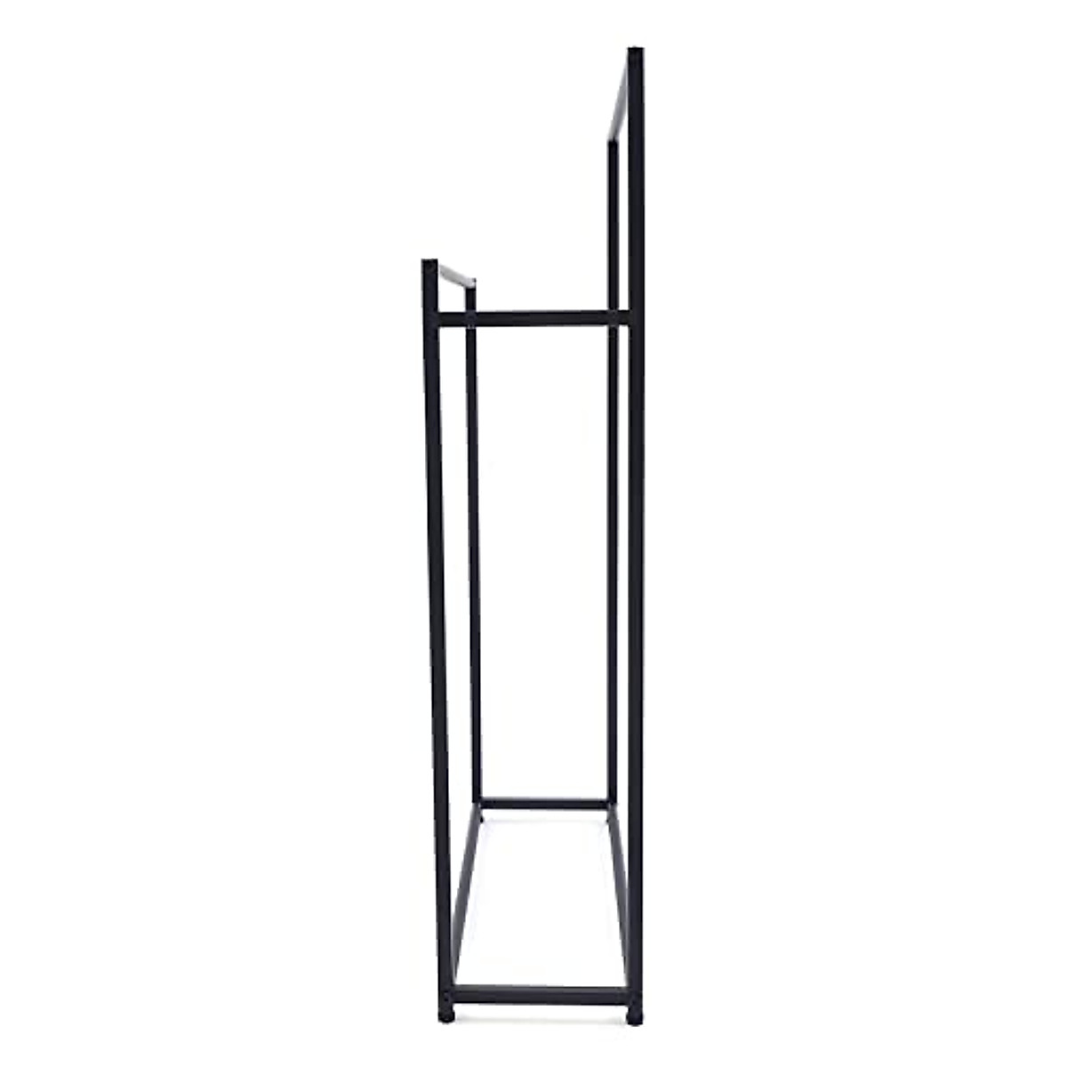 2 Tier Bathroom Towel Rack, Modern Metal Freestanding Towel Rack Holder,Towel Organizer Stand Drying Rack for Bathroom,Black,Load 22lbs