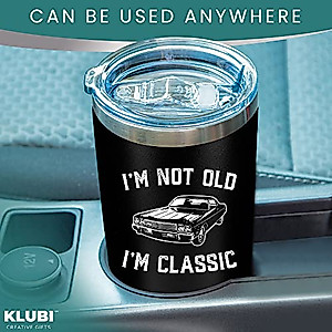 KLUBI Birthday Gifts for Men - 20oz Tumbler Mug - Funny Gift Idea for Husband, Grandpa, Dad, Father, Him, From Daughter, Son, 30th, 40th, 50th, 60th, 70th, 80th