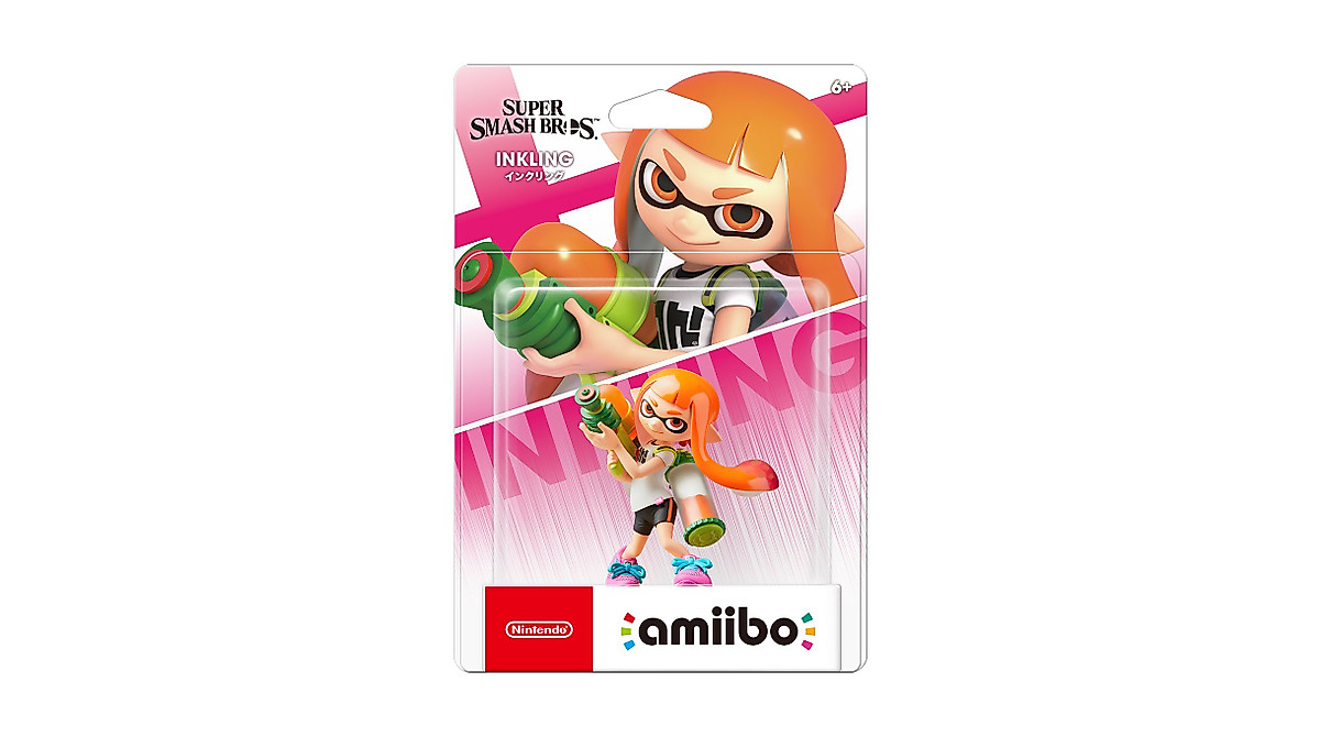 Nintendo amiibo Inkling Girl for Smash Bros | Collectible Character Figure