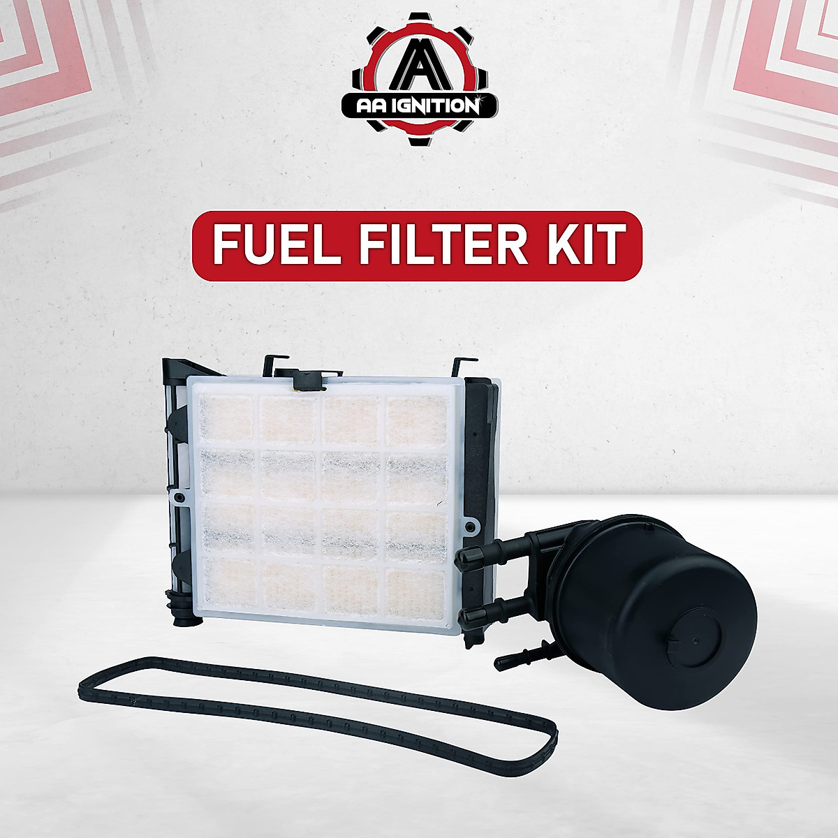 Replacement Fuel Filter, Compatible with Ford Vehicles, 2017-2019 - F-250 Super Duty, F-350 Super Duty - Replaces FD-4625, HC3Z-9N184-C, FD-4624, HC3Z-9N184-B - 6.7L Diesel Fuel Water Separator