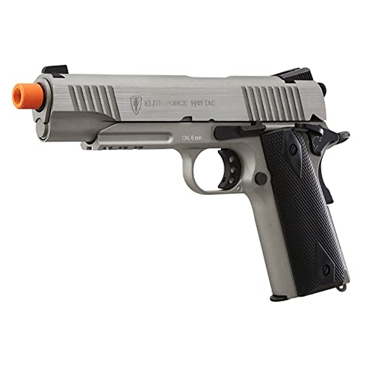 Elite Force 1911 Blowback 6mm BB Pistol Airsoft Gun, Silver/Black, 1911 TAC