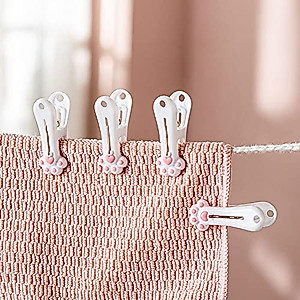 24Pcs Plastic Clothes Clip Cute Cat Claw Clothes Clip, Cute Cat Claw Pattern, Fixing Clip, Clothes Pin, Seamless Clothes Nail, Bag Clip, Food Packaging Clip (Pink)