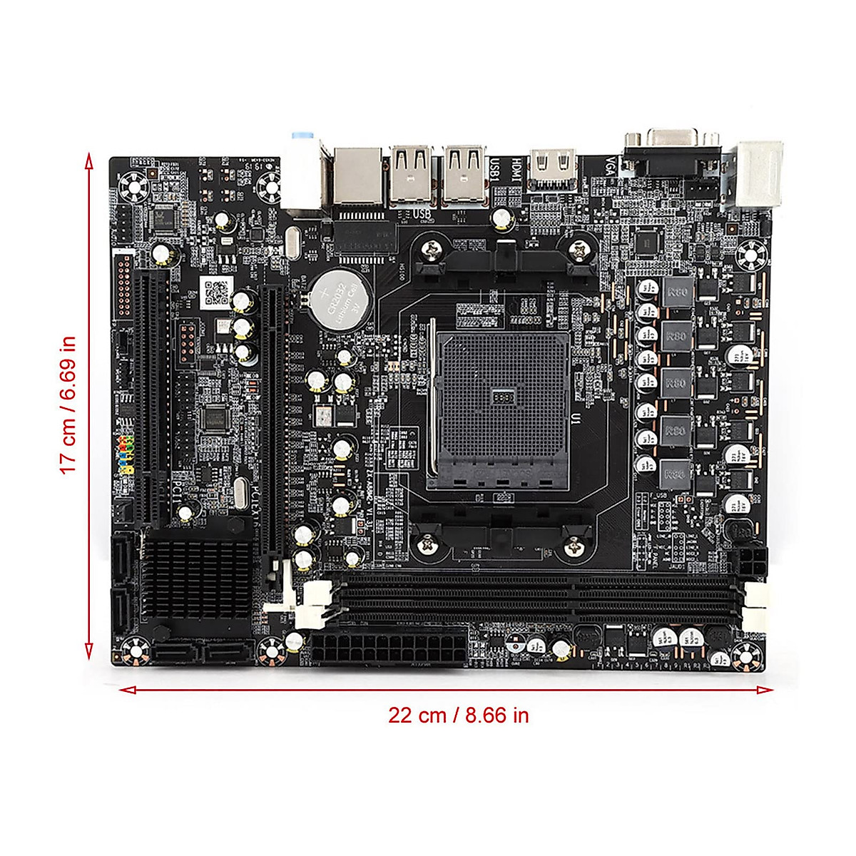 PUSOKEI Desktop Computer Motherboard Computer Mainboard Dual Channel DDR3 1600/1333 4G/8G FM2/FM2+CPU Interface Support for A10/A8/A6/A4 Graphics Chip