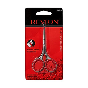 Cuticle Scissors by Revlon, Curved Blade Cuticle Trimmer, Cuticle Nail Care, High Precision Blade, Easy Grip, Stainless Steel (Pack of 1)
