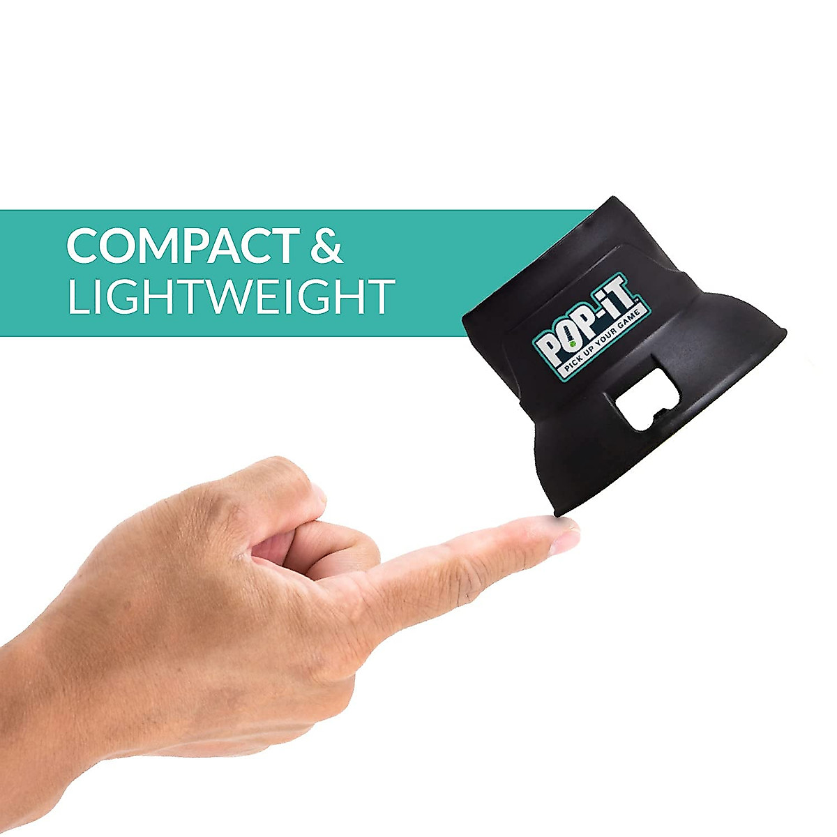 POP-iT Easy Tennis Ball Pick Up Accessory Tennis Equipment Gifts for Men and Women Fits on Adult Racquet Overgrip