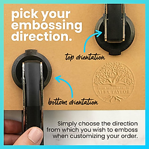 ExcelMark Personalized Book Embosser - Tree Life (Round)
