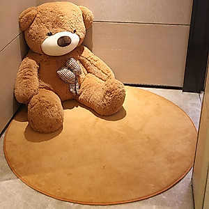 Chair Mat Office Protector for Hardwood Floors, Low Pile Non Slip Multi-Purpose Plush Desk Chair Mat Rug,Soft Durable Carpet Mat,Round Home Office Computer Floor Protector Mat