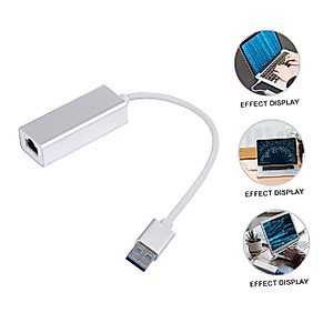 UKCOCO 1pc Network Adapter Micro USB Hub Micro USB Splitter USB Hubs USB Adapter Computer Adapter Splitter USB Hub for Computer Usb3.0 to Adapter Wired Aluminum Alloy Receiver