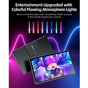 UPERFECT Y Portable Monitor Freestanding Touchscreen, 15.6''FHD 1080P IPS Screen with Adjust Kickstand, 2000:1 Contrast Ratio, 100% sRGB w/Standard HDMI/USB 3.0/Type C, Built-in Speaker/Ambient Light