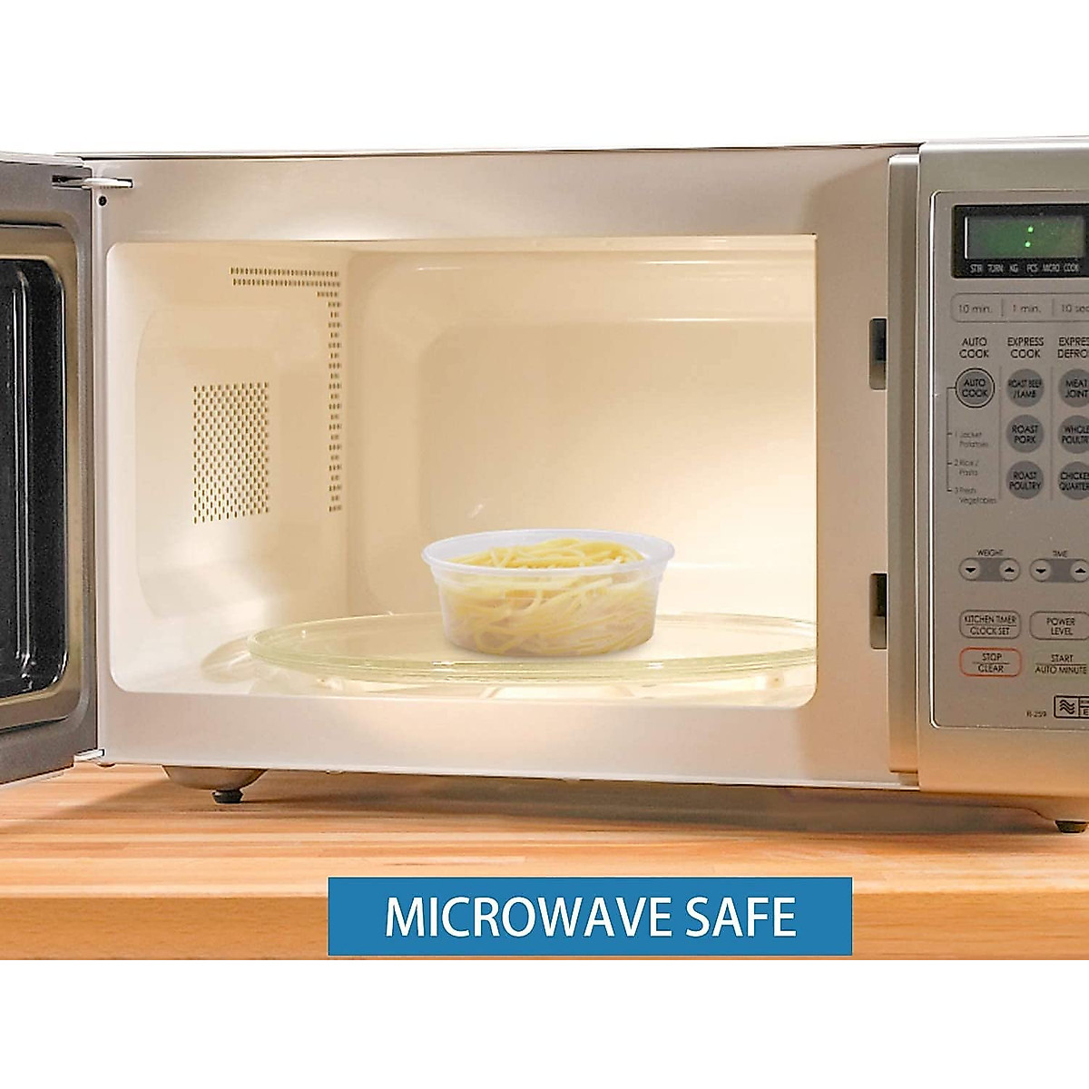 [TashiBox] 8 oz food storage deli containers with lids - 40 sets