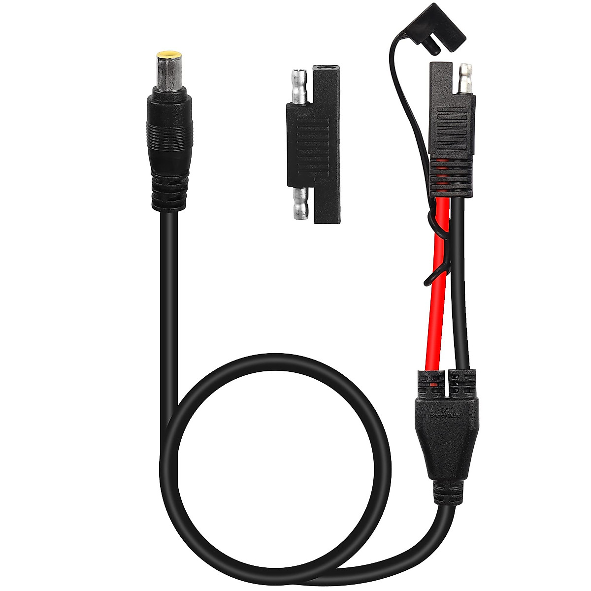 GELRHONR DC 8mm to SAE Extension Cable,14AWG SAE Connector to DC7909 Male Connector for RV & Solar Generator Portable Solar Panel-50cm