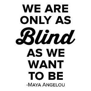 Blind as we want to be Wall Decal - 0499 - Eye Doctor Wall Sticker - Optometrist Wall Art