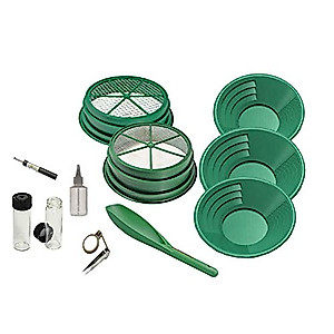 11 pc Prospecting-Mining-Panning Kit- 2- Classifiers 3 Gold Pans,+ More!!