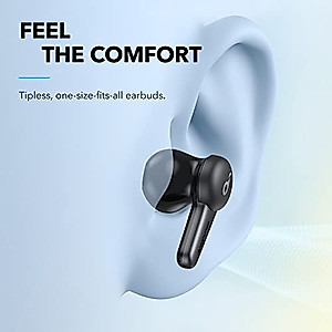 Soundcore by Anker Life Note 3S True Wireless Earbuds, Powerful Sound, 4 Mics for Clear Calls, Superior Comfort, Wireless Charging, 35H Playtime with Fast Charging, Soundcore App (Renewed)