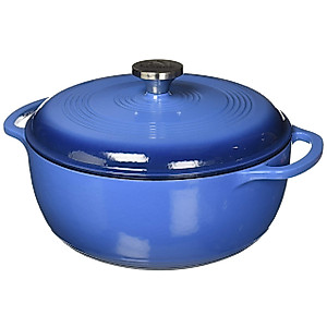 Lodge Logic Cast Iron Dutch Oven 10.5 in. 6 qt. Blue