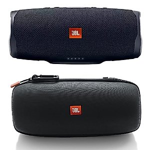 JBL Charge 4 Black Bluetooth Speaker with JBL Authentic Carrying Case