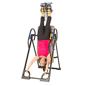 Exerpeutic 975SL All Inclusive Heavy Duty 350 lbs Capacity Inversion Table with Air Soft Ankle Cushions, Surelock and iControl Systems