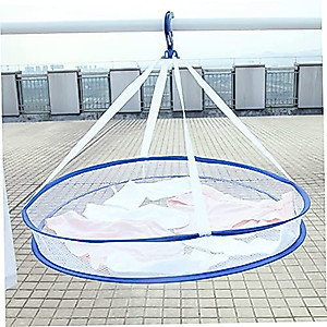 STOBAZA 2pcs Dryer Hanging Drying Rack Flat Drying Rack Foldable Drying Basket Clothes Drying Rack Outdoor Clothes Drying Rack Hanging Basket Garment Drying Rack Art Drying Rack