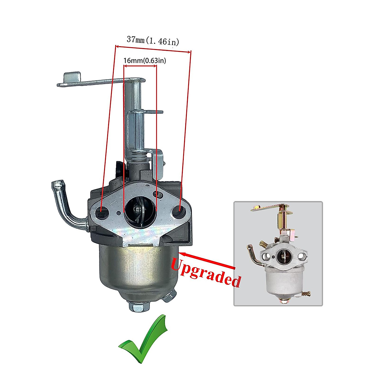 YAMAKATO Huayi OEM 79cc 80cc 99cc Carburetor for Powermate Edger Earthquake 4-Cycle Viper Engine Ardisam 10078 14318 Coleman Predator Champion Engine Generators