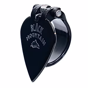 Black Mountain Jazz Tipped Thumb Picks for Acoustic Guitar, Electric Guitar, Ukulele, Banjo, and More - Spring Loaded Universal Fit for Medium to XL Thumbs - Premium Finger Picks