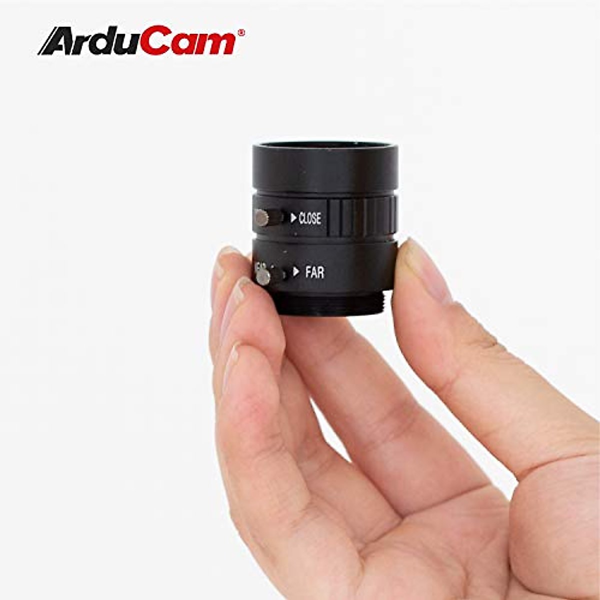 Arducam Lens for Raspberry Pi HQ Camera, Wide Angle CS-Mount Lens, 6mm Focal Length with Manual Focus and Adjustable Aperture