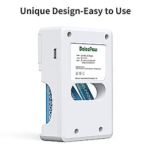 Deleepow AAA Rechargeable Batteries 1100mAh 1.2V nimh AAA Rechargeable Batteries 8-Pack 1200Cycles with USB LCD Charger