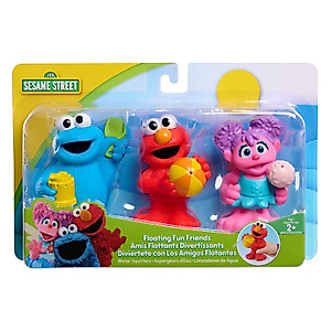 Sesame Street Floating Fun Friends 3-Piece Set Water Squirters Bath and Pool Toys, Kids Toys for Ages 2 Up by Just Play