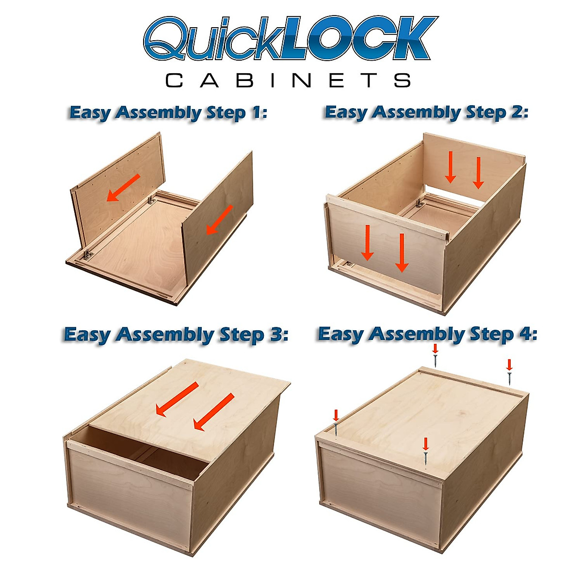Quicklock RTA Laundry Cabinets | 60" - 72" Wide | Double Door Style | Shaker Cabinets | Made in The USA (Pure White, 12" D x 60" W x 30" H)