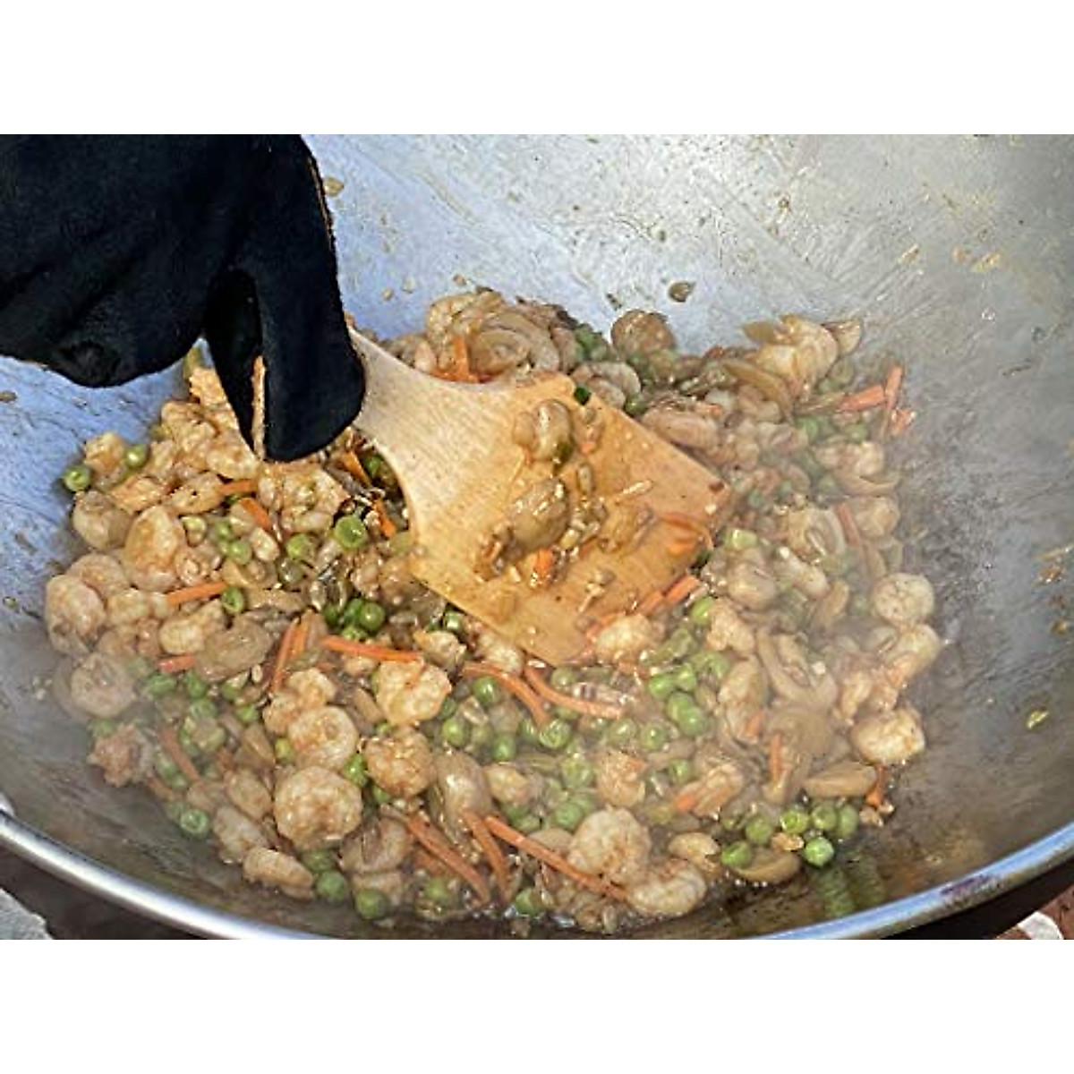 King Kooker 24WC 12" Portable Propane Outdoor Cooker with Wok, 18.5" L x 8" H x 18.5" W, Black