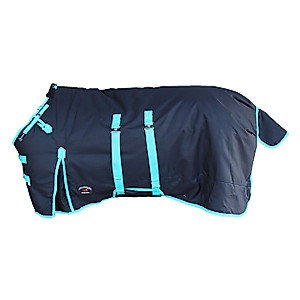 CHALLENGER 60" 1200D Turnout Waterproof Horse Winter Blanket Heavy Belly Band 550B
