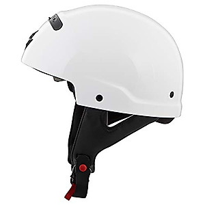 ScorpionEXO Covert Open Face Half Shell 3/4 Mode Motorcycle Helmet Dot Approved Solid Adult Unisex (Gloss White - Medium)