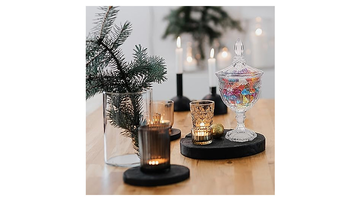 Elegant DOITOOL Glass Candy Dish for All Occasions