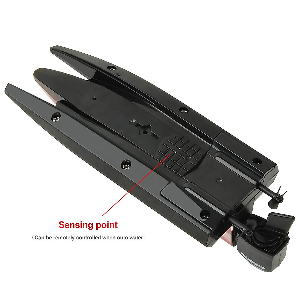 Gizmovine Mini Remote Control Boat for Kids Age 5-9, Fast Rc Boats for Pools Racing Submarine Water Toys Adults Kids Gift, Orange Upate Version