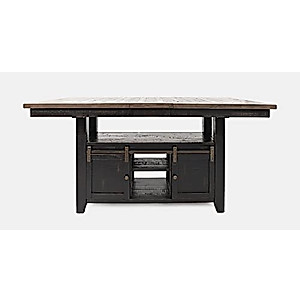 Jofran Madison County Storage Extension Dining Table, 72', Vintage Black