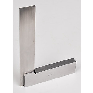 Fowler 52-432-246-0 Machinist Hardened Steel Square Set, 2", 3",4",and 6" Blade Size