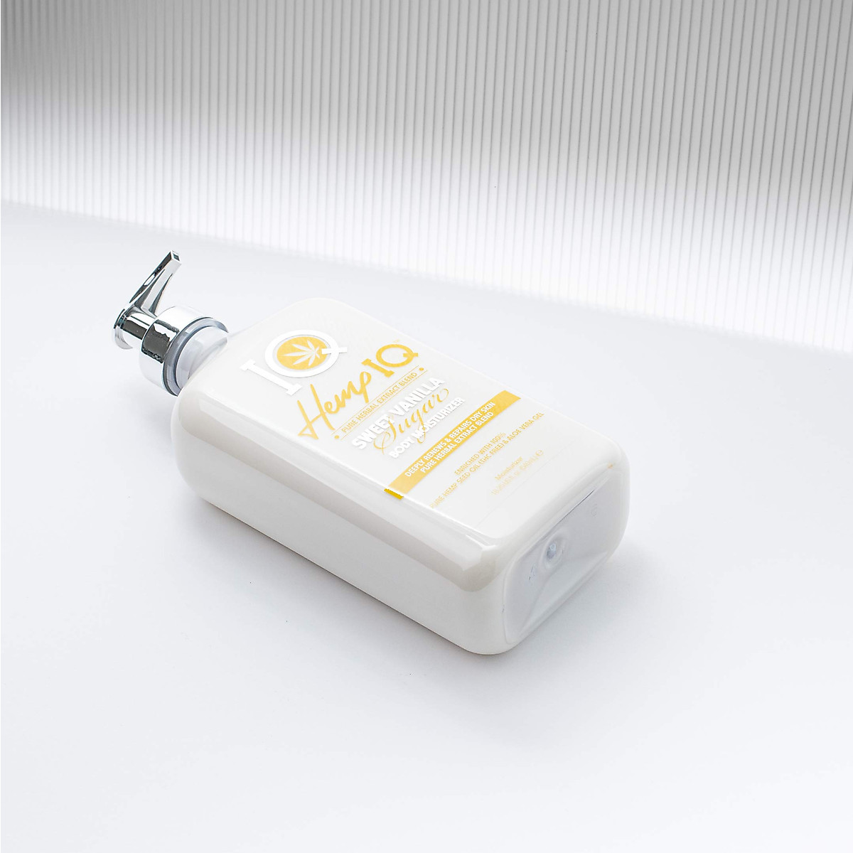 HEMP IQ Sweet Vanilla Sugar Body Moisturizer | 100% Pure Hemp Seed Oil | Ultra-Hydrating Daily Moisturizer 18.25 oz.
