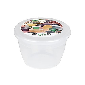 5 fl oz Small Pudding Mold and Lid Clear Reusable Food Safe Plastic Steam Pudding Bowls (4 pack)