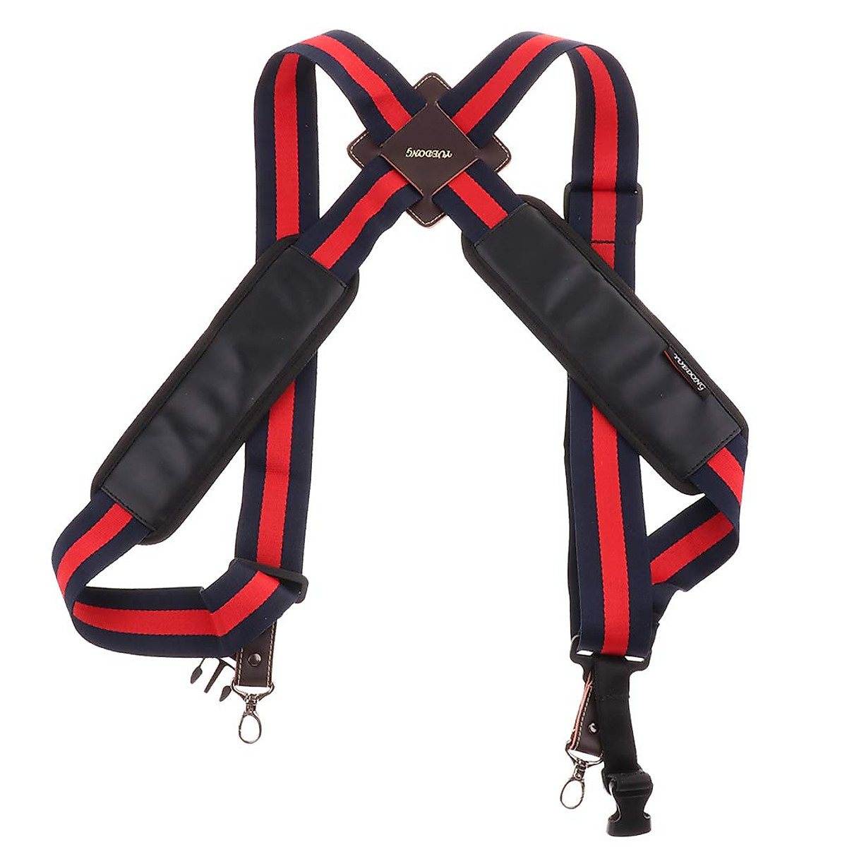 KLIZZA Replacement African Djembe Shoulder Strap Belt for Drummer Stage Performance - Red